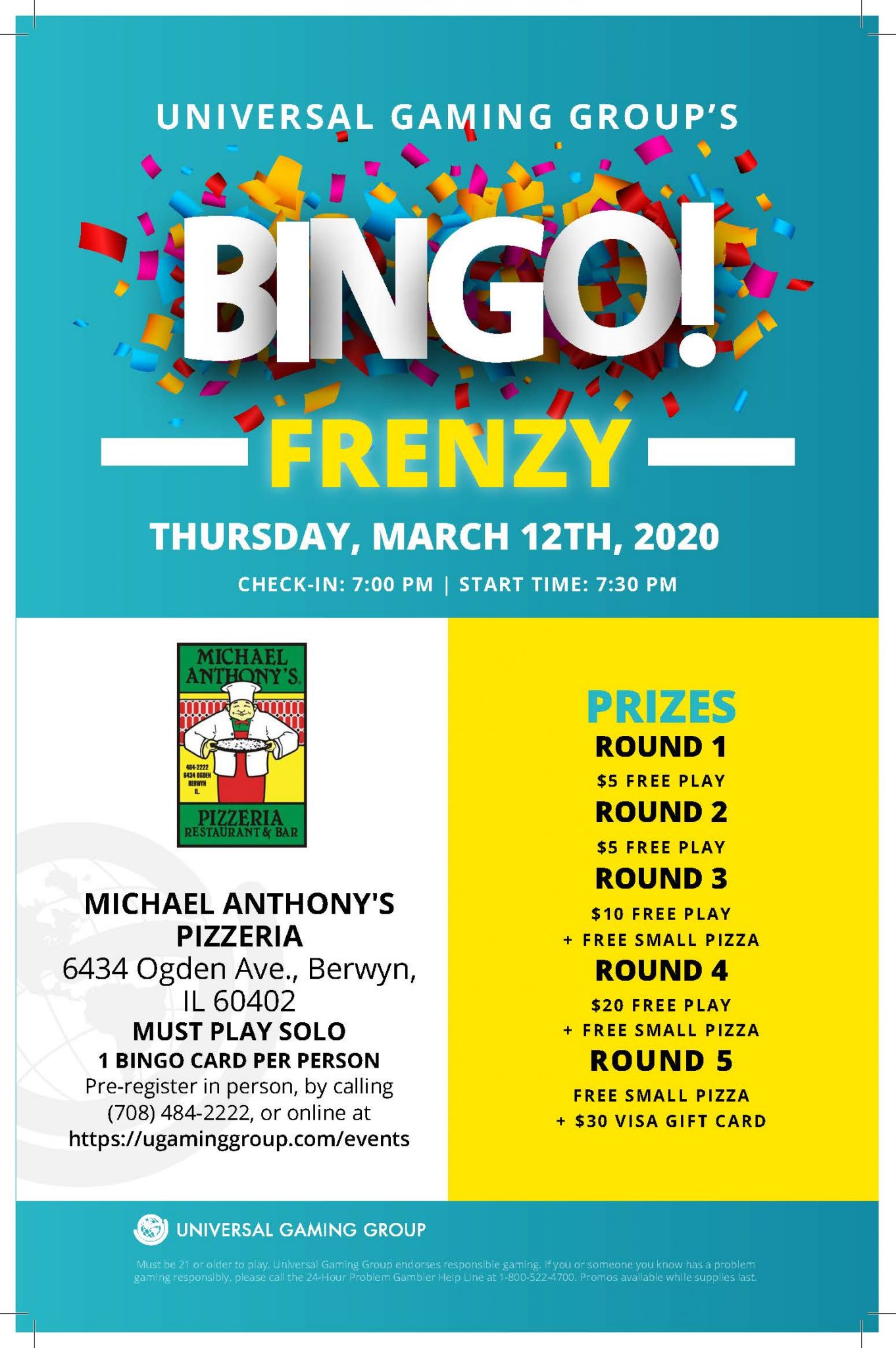 Bingo Frenzy Michael Anthony s Universal Gaming Group Bingo Frenzy Michael Anthony s Universal Gaming Group